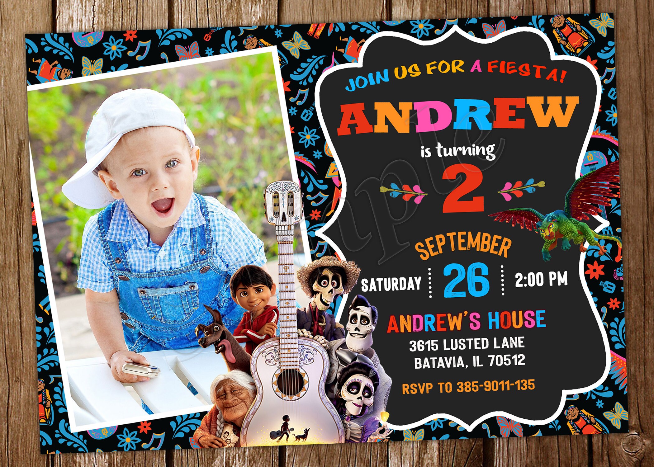 Coco Invitation Coco Birthday Coco Invite Coco Birthday - Etsy