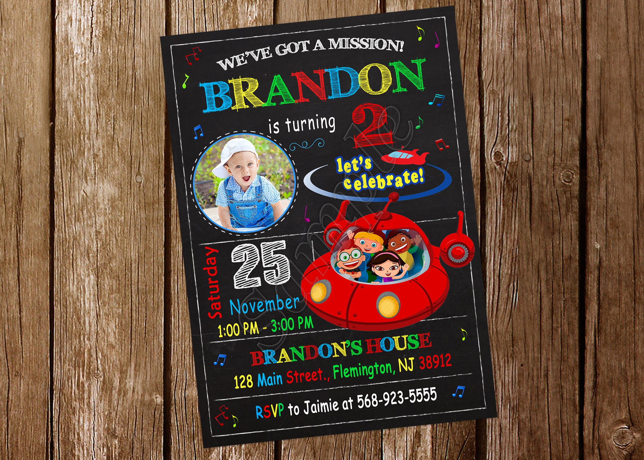 Little Einsteins Invitation Little Einsteins Birthday Little - Etsy