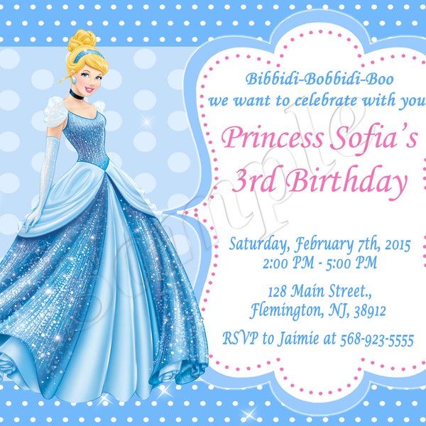 Cinderella Invitation - Etsy