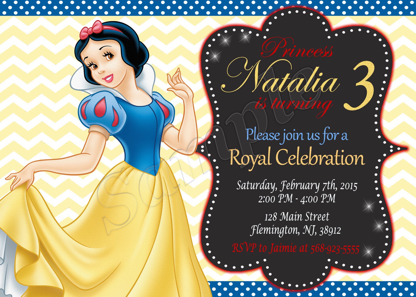 Snow White Invitation Princess Snow White Invitation Snow White ...
