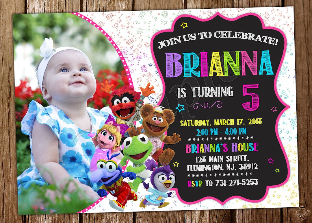 Muppet Babies Invitation Muppet Babies Birthday Muppet Babies Invite ...