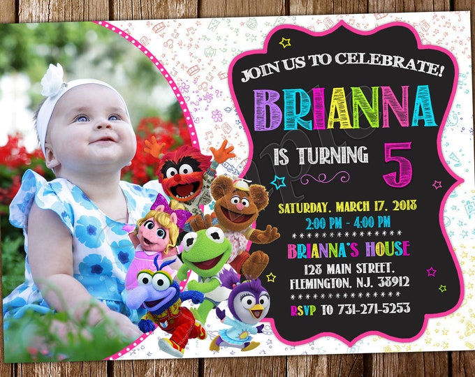 Muppet Babies Invitation Muppet Babies Birthday Invitation Muppet ...