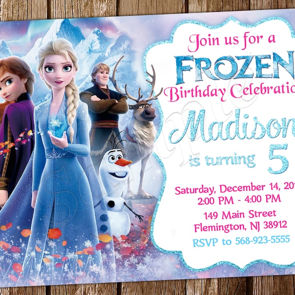 Frozen Invitation - Etsy