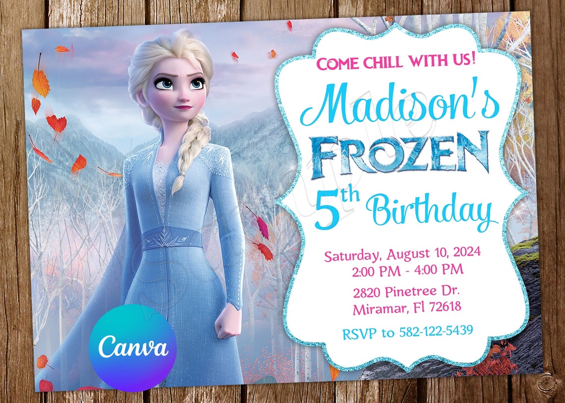 Frozen Invitation Frozen Birthday Invitation Frozen Party Frozen ...