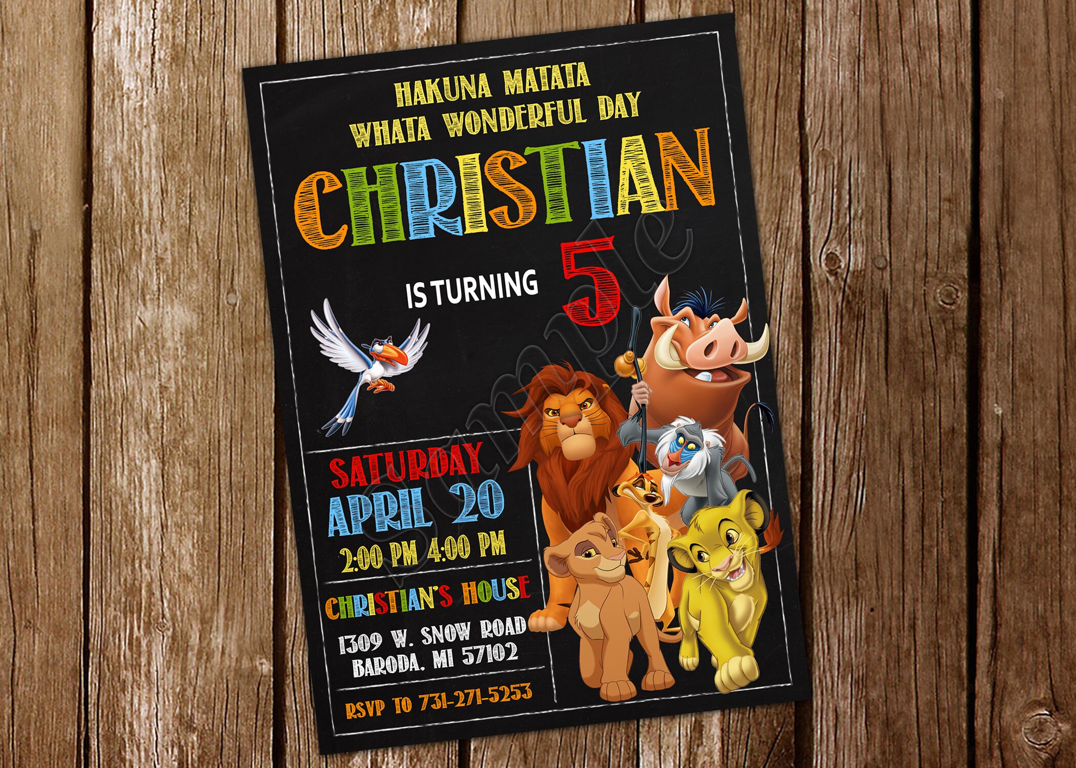 Lion King Invitation Lion King Birthday Lion King Invite Lion - Etsy