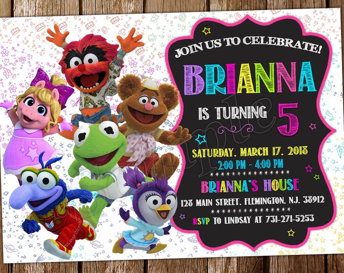 Muppet Babies Invitation Muppet Babies Birthday Invitation Muppet ...