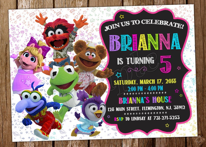 Muppet Babies Invitation Muppet Babies Birthday Muppet Babies Invite ...