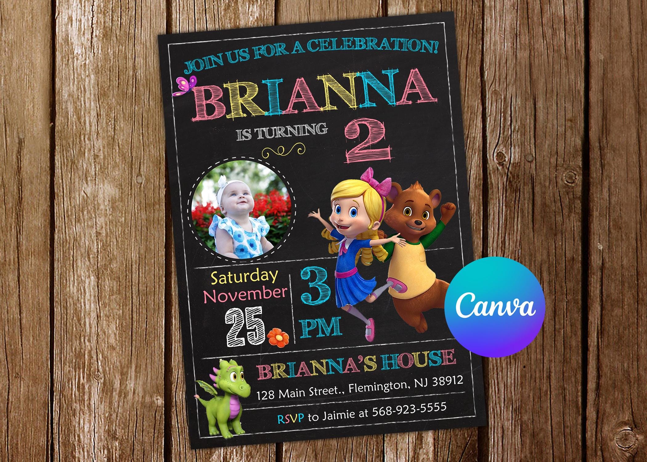 Goldie And Bear Invitation Goldie And Bear Birthday Invitation Goldie