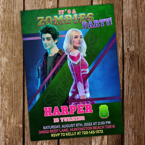 Zombies Birthday Card - Etsy