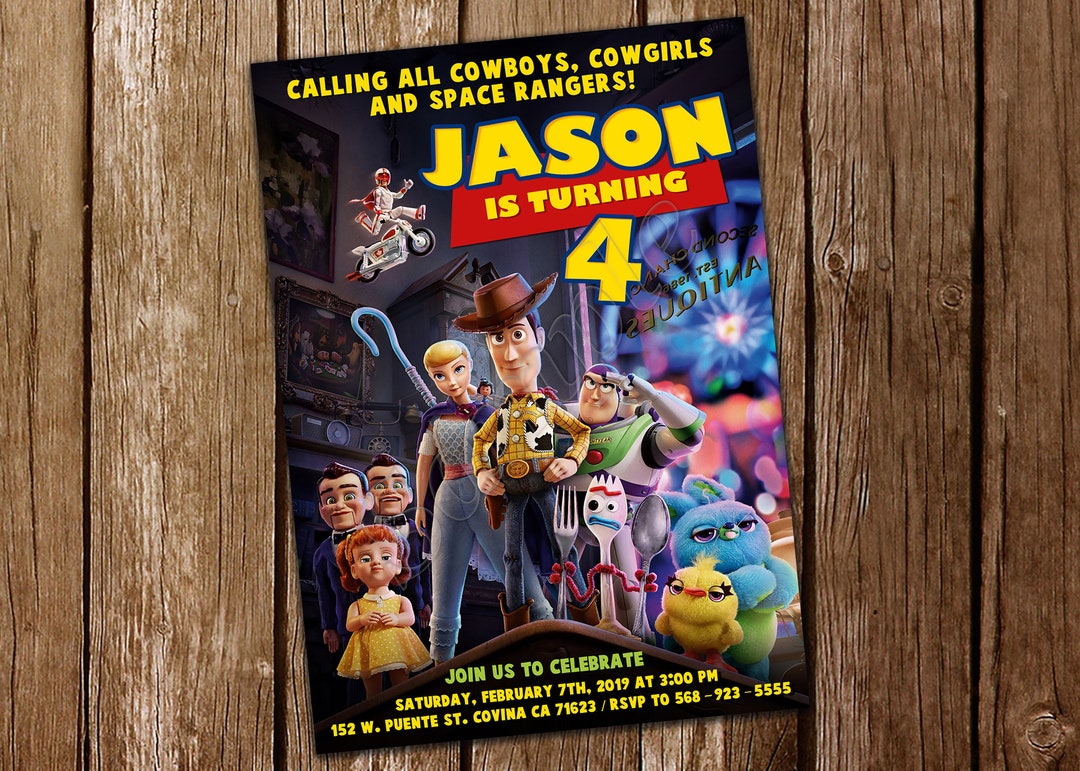 Toy Story Invitation Toy Story Birthday Invitation Toy Story Party Toy ...