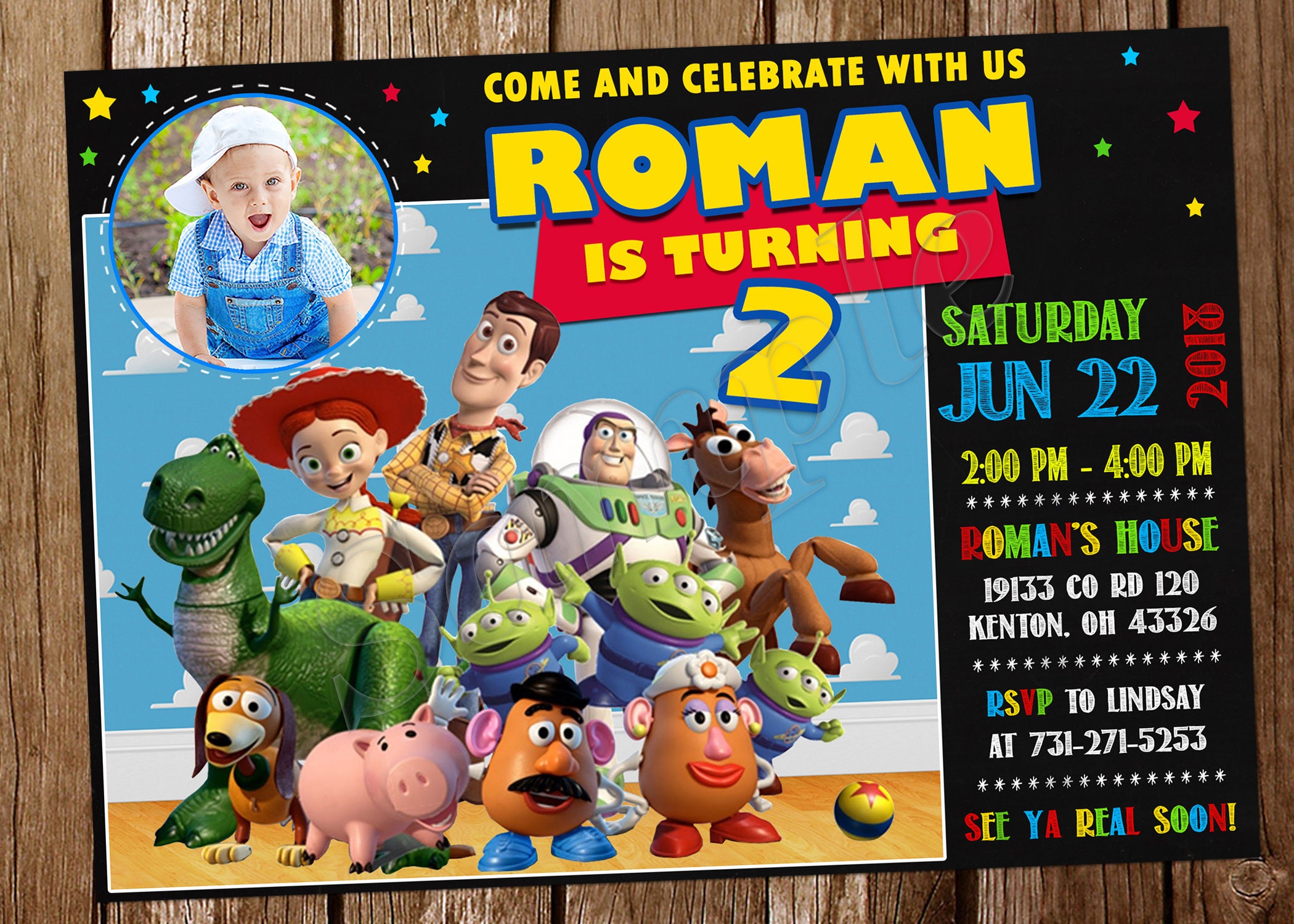 Toy Story Invitation Toy Story Birthday Invitation Toy Story Party Toy ...