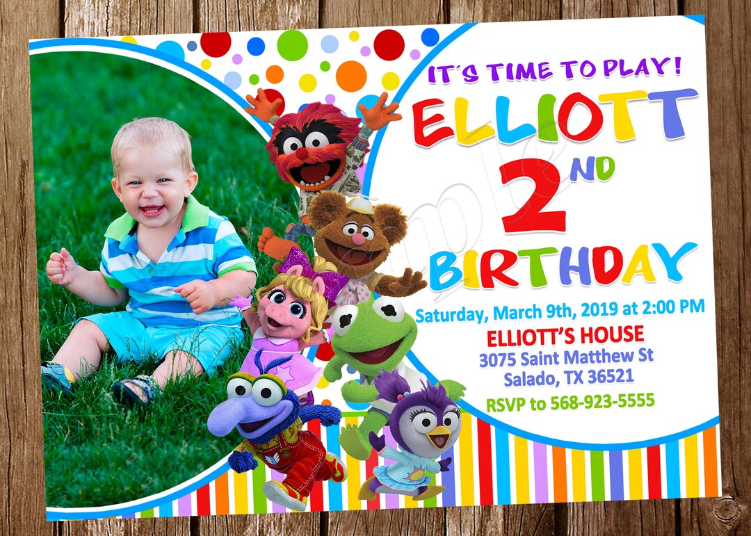 Muppet Babies Invitation Muppet Babies Birthday Muppet Babies Invite ...