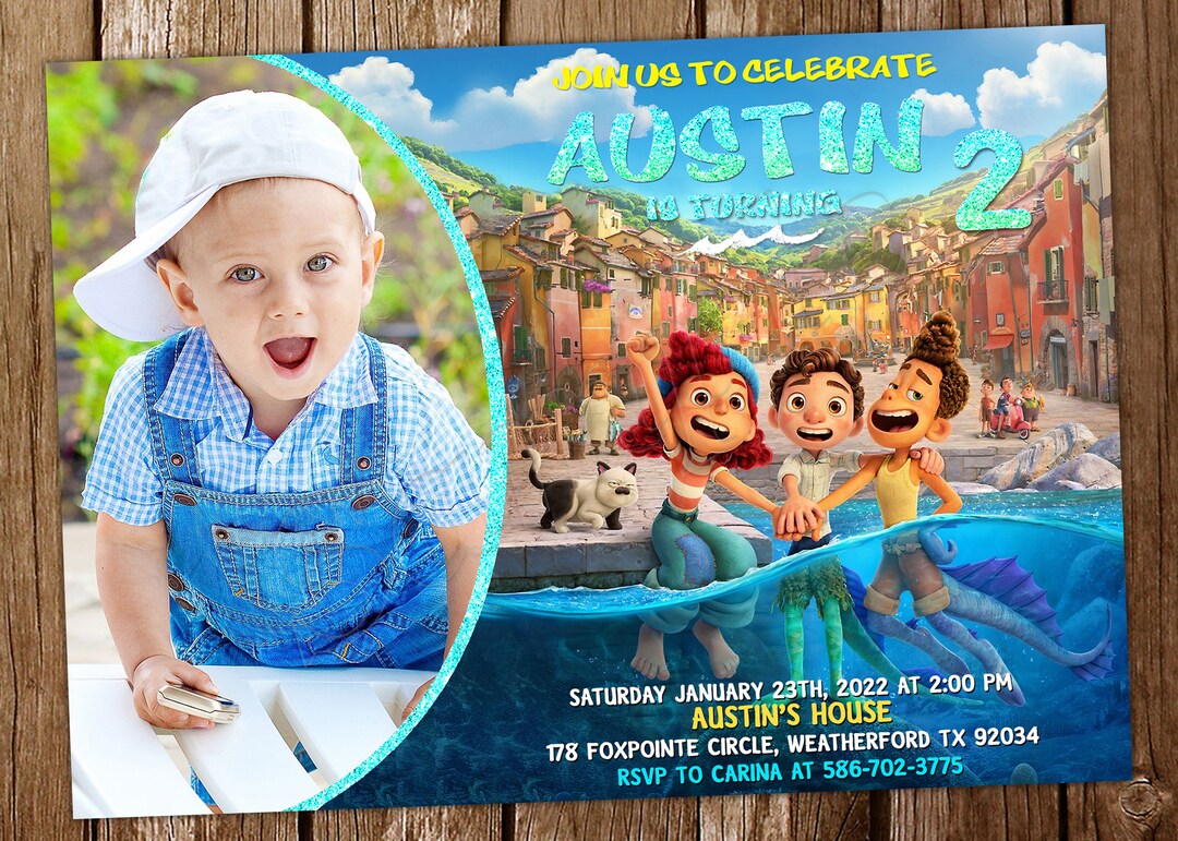 Luca Invitation Luca Birthday Luca Invite Luca Birthday Invitation Luca ...