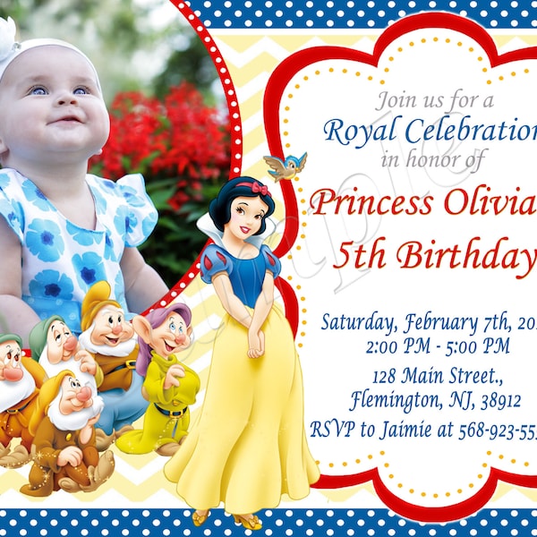 Snow White Invitation - Etsy