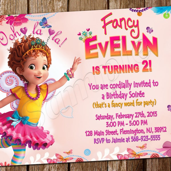 Fancy Nancy Birthday Invitation - Etsy