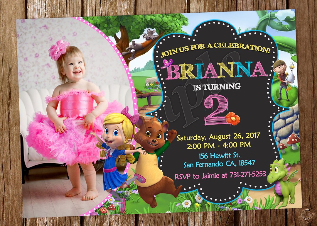 Goldie and Bear Invitation Goldie Invitation Goldie and Bear Birthday ...