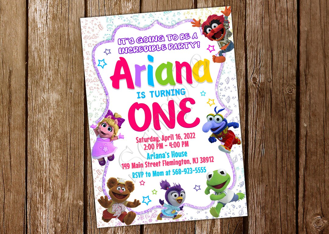 Muppet Babies Invitation Muppet Babies Birthday Muppet Babies Invite ...