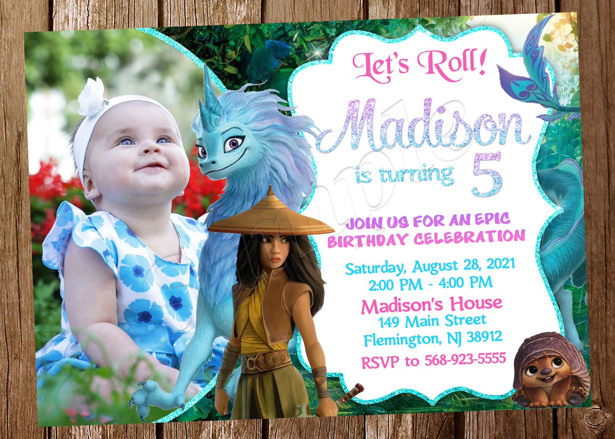 Raya and the Last Dragon Invitation Raya Invitation Raya and the Last ...