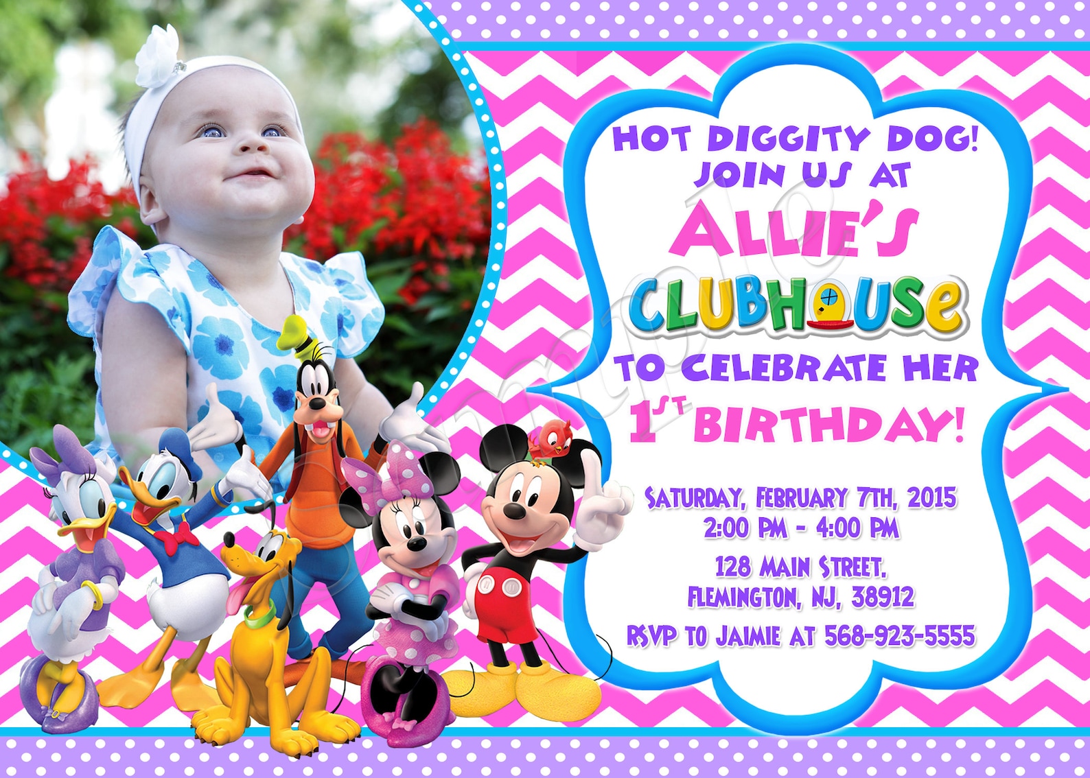 Mickey Mouse Clubhouse Invitation Mickey Mouse Invitation Clubhouse ...