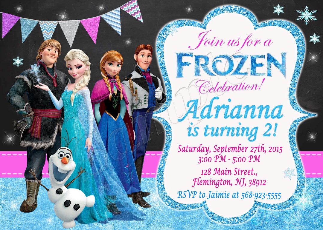 Frozen Invitation Frozen Birthday Frozen Party Frozen Invites Frozen ...