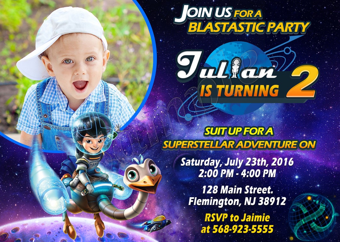Miles From Tomorrowland Invitation Miles From Tomorrowland Birthday ...
