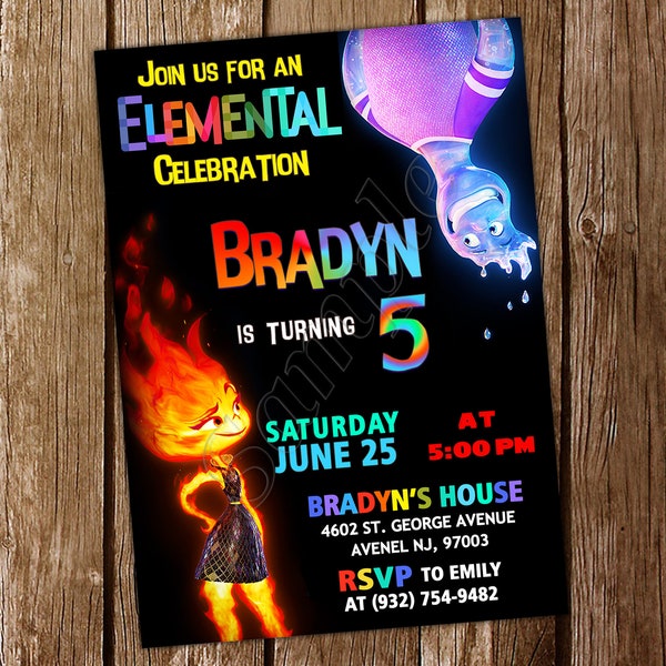 Elemental Birthday Party - Etsy