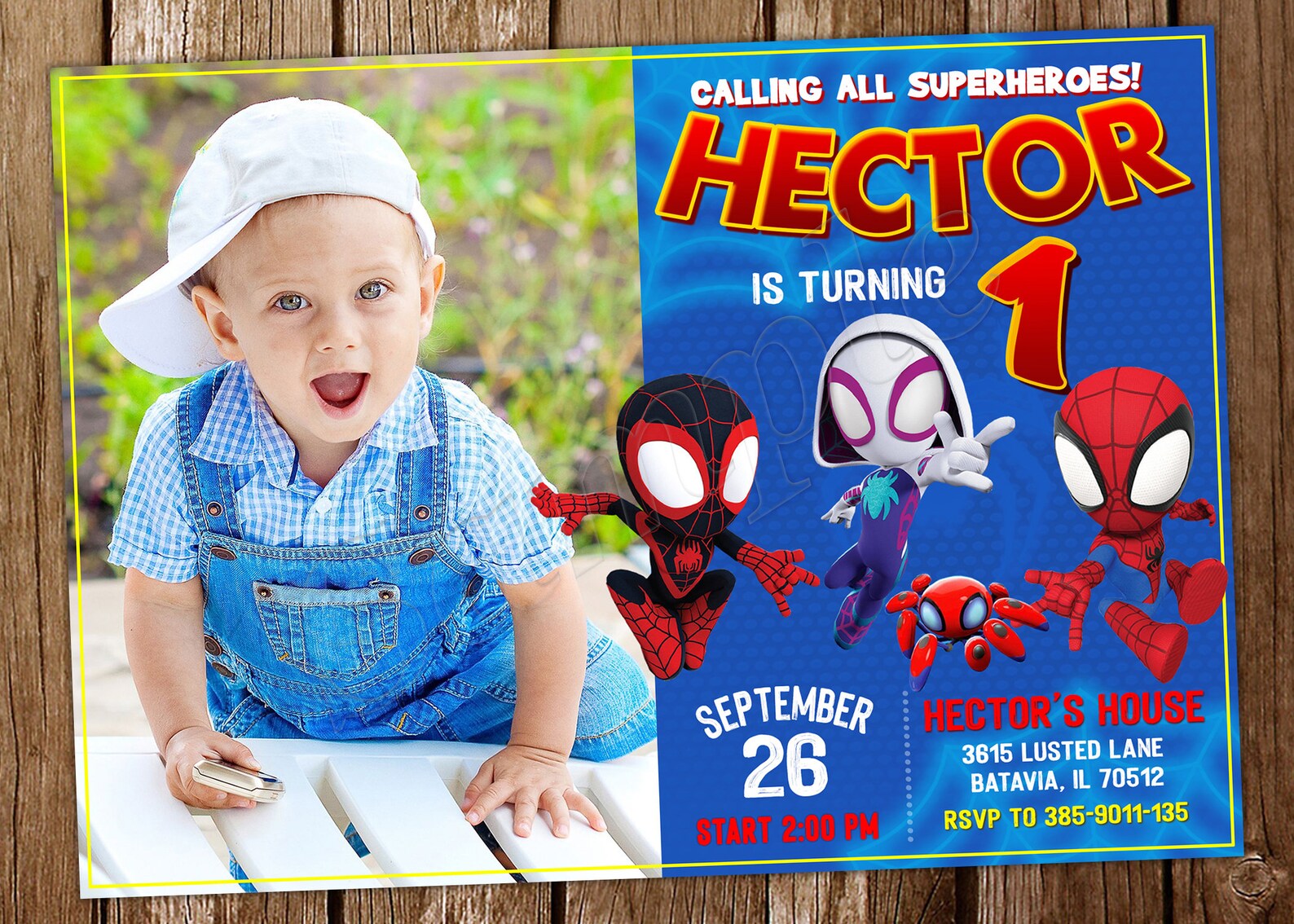 Spidey and His Amazing Friends Invitation Spidey Invitation - Etsy