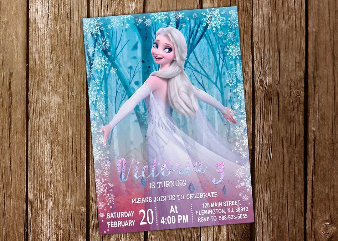 Frozen Invitation Elsa Invitation Frozen Birthday Frozen Party Frozen ...