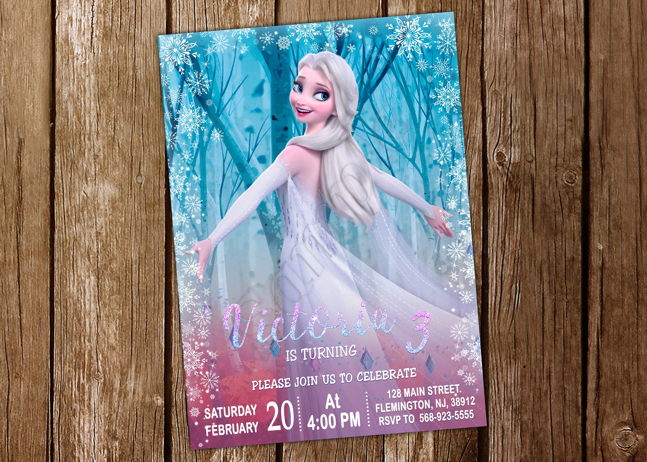 Frozen Invitation Elsa Invitation Frozen Birthday Frozen Party Frozen ...