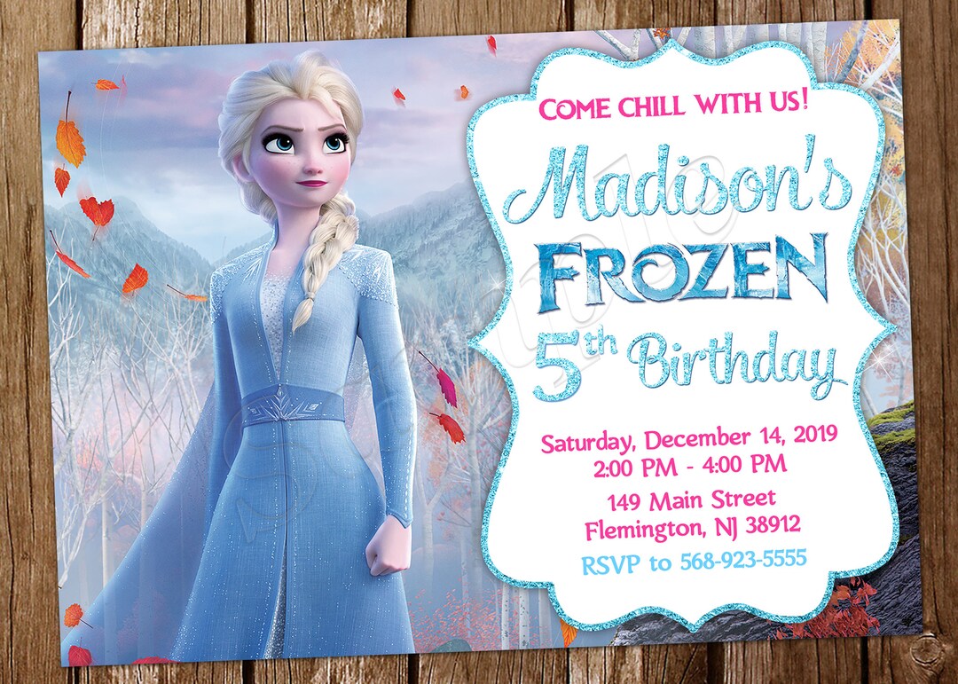 Frozen Invitation Elsa Invitation Frozen Birthday Frozen Party Frozen ...