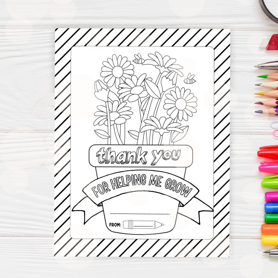 Teacher Appreciation Week, Printable Teacher Appreciation Gift, Thank ...
