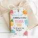 EDITABLE Summer Teacher Appreciation Gift Tag Template, Sun Thank You ...