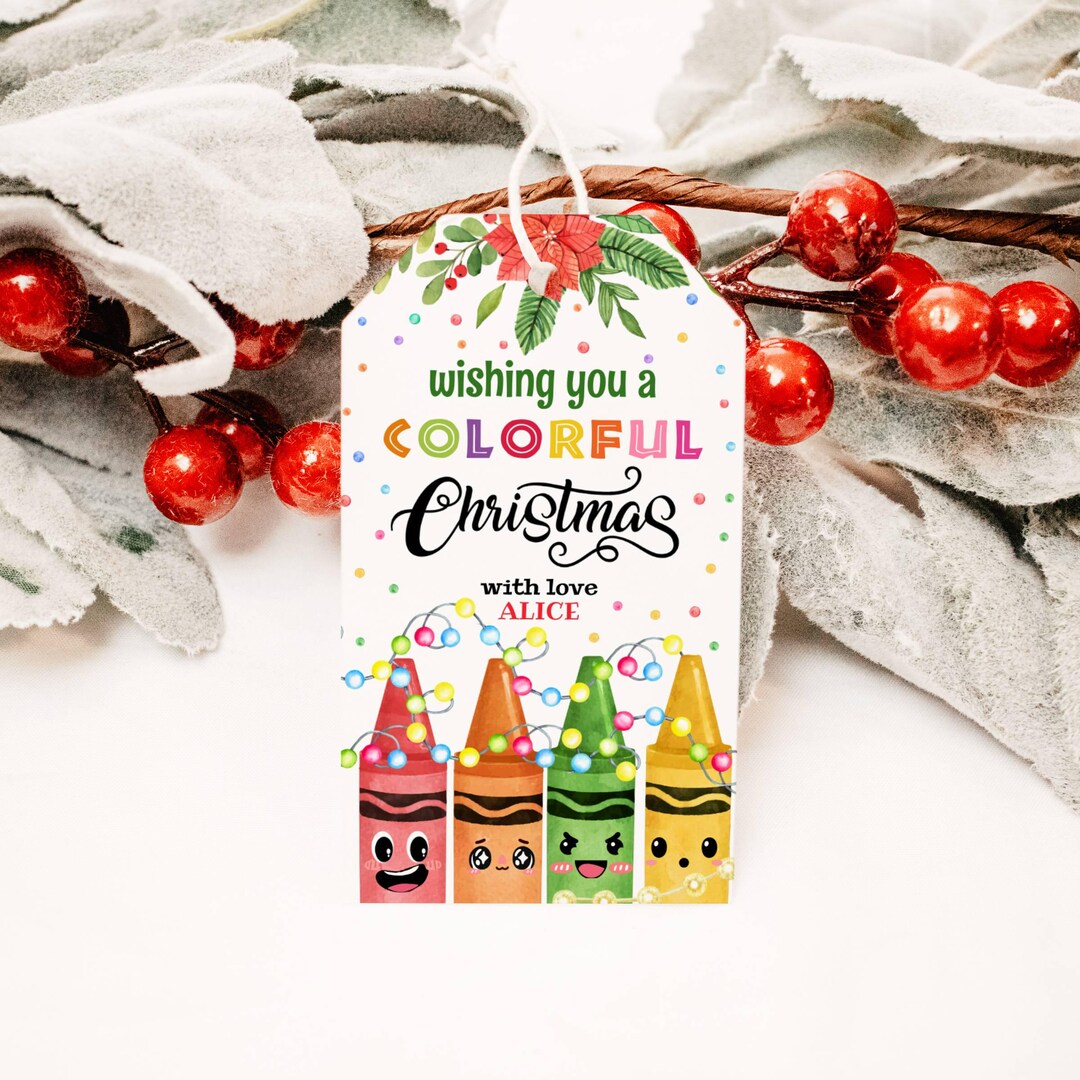 EDITABLE Thank You for Making School Merry & Bright Tag, Colorful ...