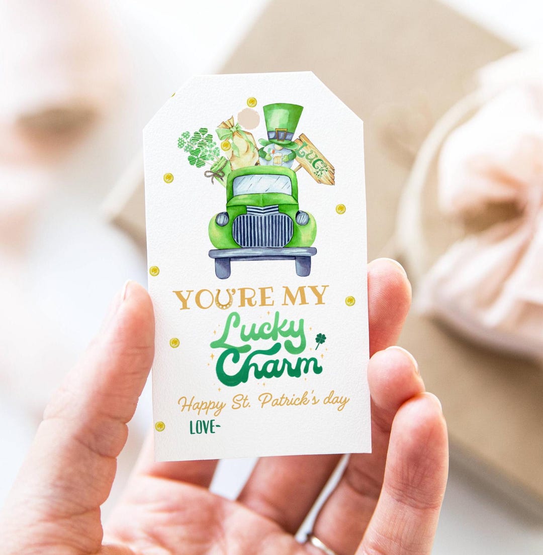 EDITABLE You Are Cereal-sly My Lucky Charm Cookie Tag, Printable St ...