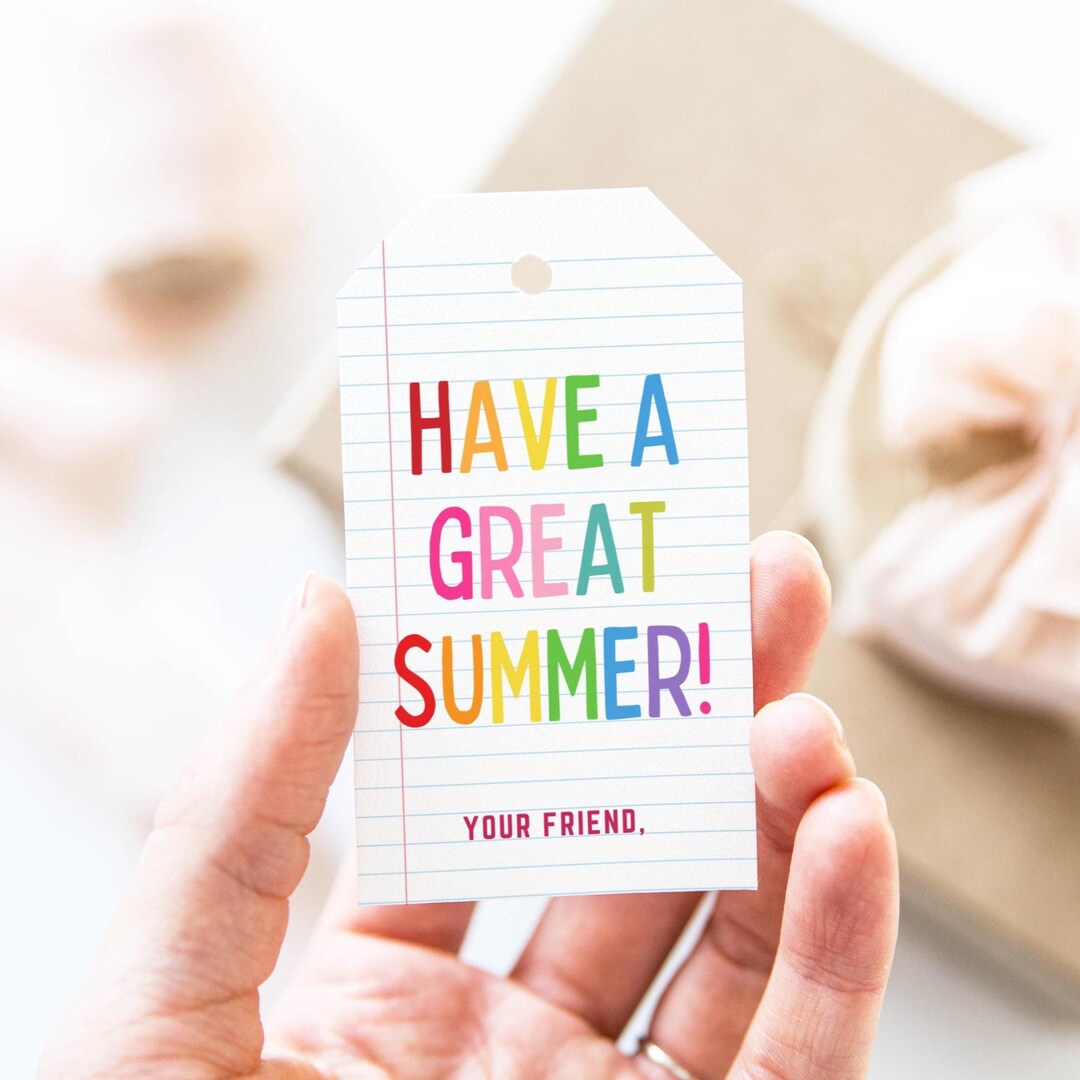 EDITABLE Last Day of School Tag, Thank You End of Year Teacher Gift ...