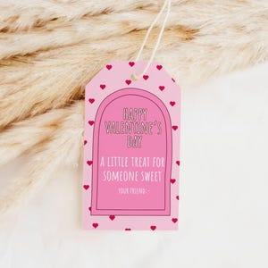 EDITABLE Valentines Day Gift Tags, Classroom Favor Valentine's Day ...