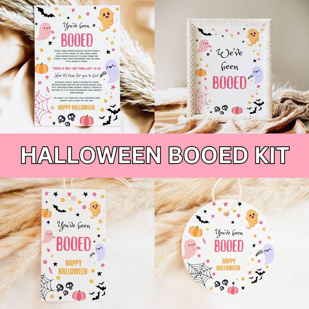 EDITABLE You've Been Booed Printable Halloween Activity Kit We've Been ...