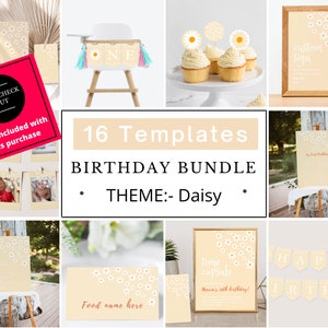 Retro Daisy Birthday Party Invitations, Daisy Birthday Invitation ...