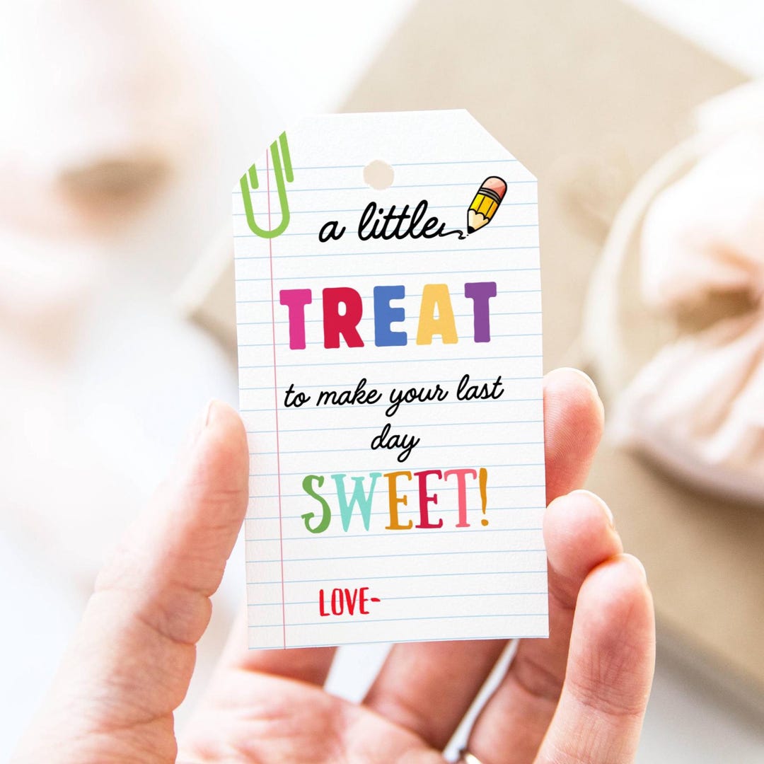 EDITABLE Teacher Sweet Treat Tag, Teacher Appreciation Tag, Teacher ...