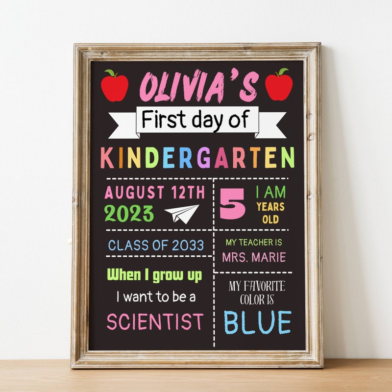 Editable School Sign - Etsy