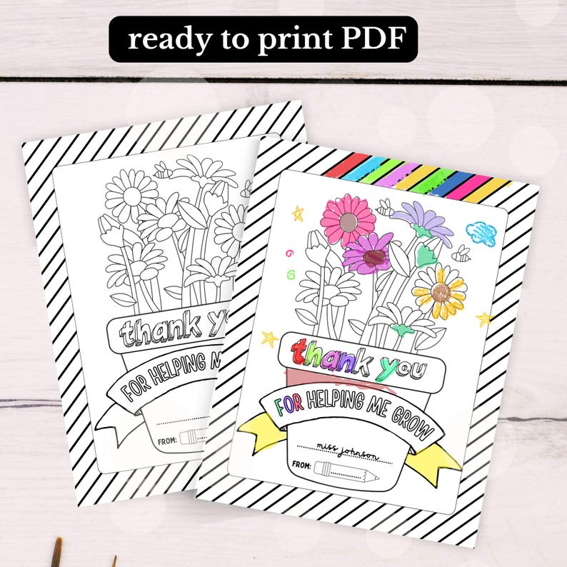 Teacher Appreciation Week, Printable Teacher Appreciation Gift, Thank ...