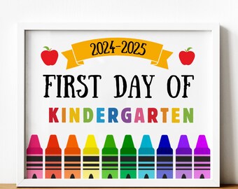 First Day of Preschool Sign Printable Back to School Sign First Day of ...