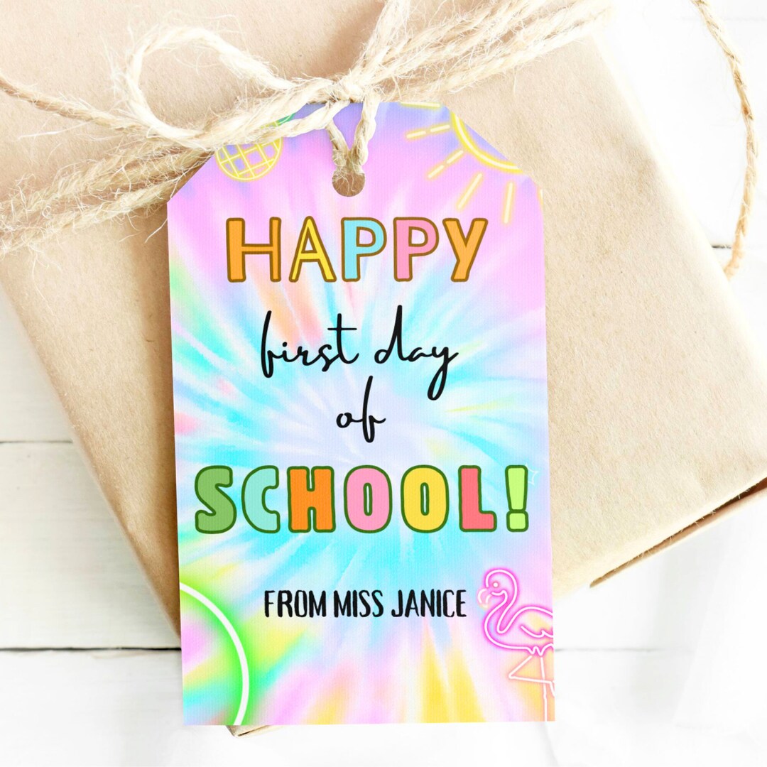 EDITABLE Back to School Gift Tag Template, Printable Class Favors ...