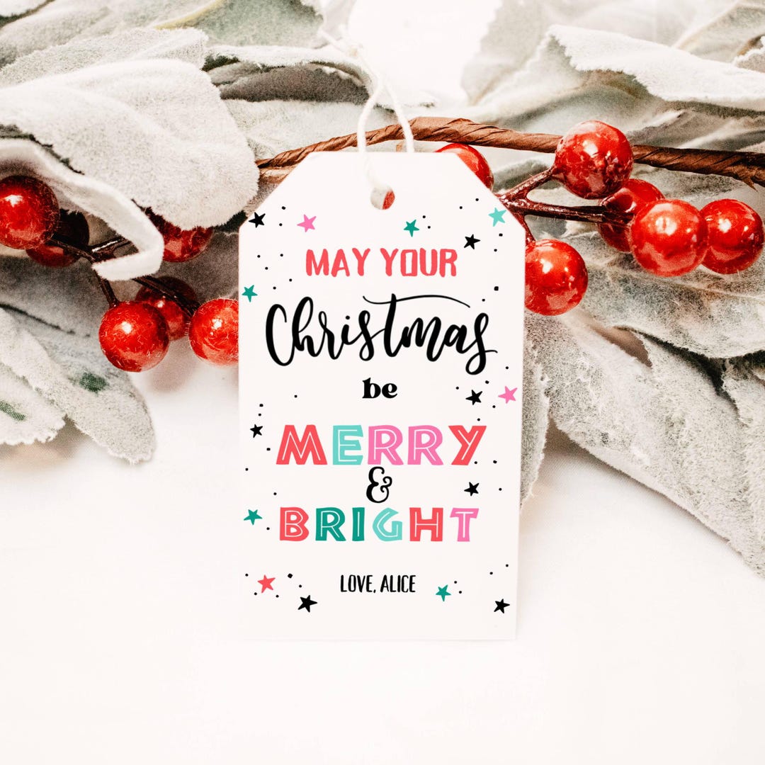 EDITABLE Thank You for Making School Merry & Bright Tag, Christmas ...