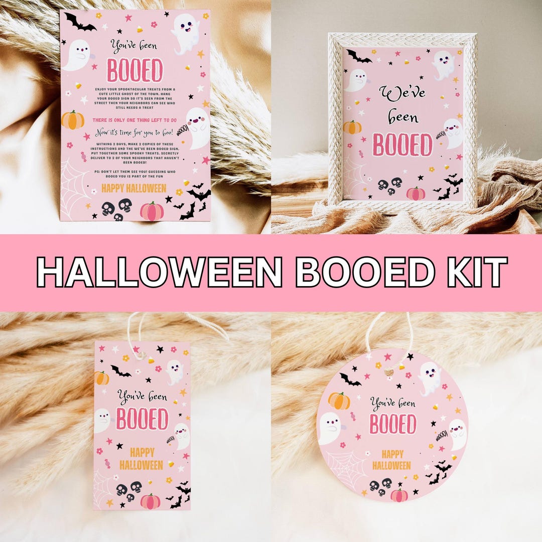 EDITABLE You've Been Booed Printable Halloween Activity Kit We've Been ...