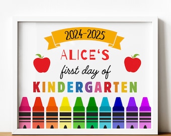 Back to School Sign First Day of School Sign Printable First Day of ...