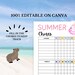 Printable SUMMER Planner 2025 Bundle, Editable Summer Calendar, Summer ...