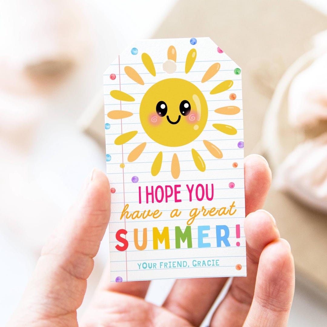 EDITABLE Last Day of School Tag, End of Year Friends Gift Tags, Great ...