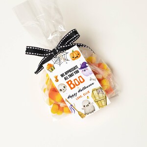 EDITABLE Teacher Appreciation Halloween Gift Tags Thank You Teacher ...
