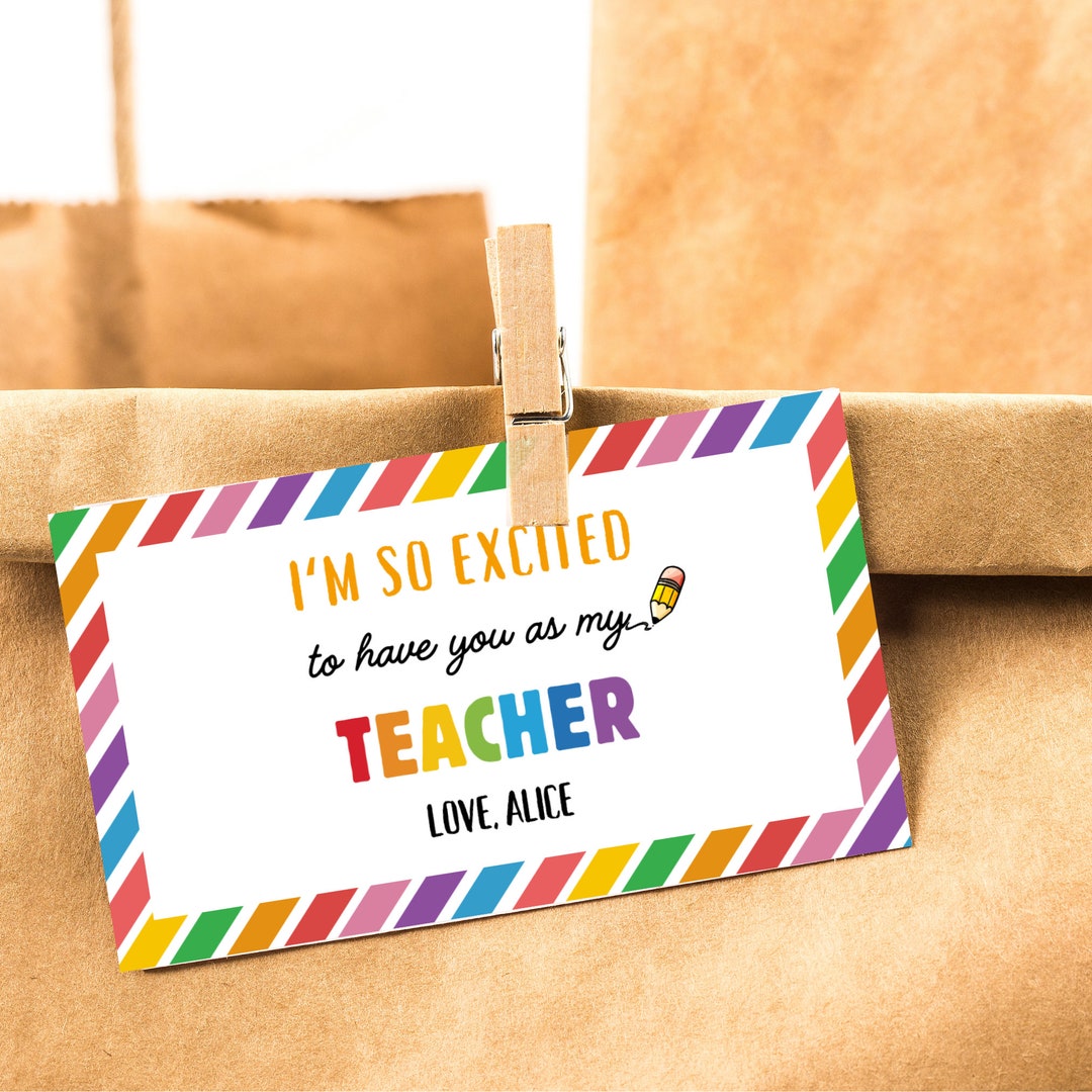 EDITABLE Back to School Teacher Gift Tag, Teacher Appreciation Week ...